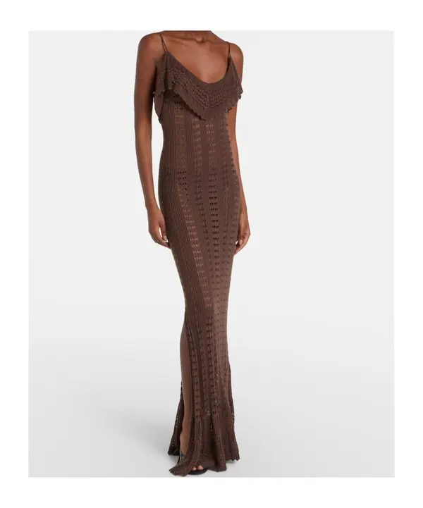 AYA MUSE Ruffled Cutout Dress