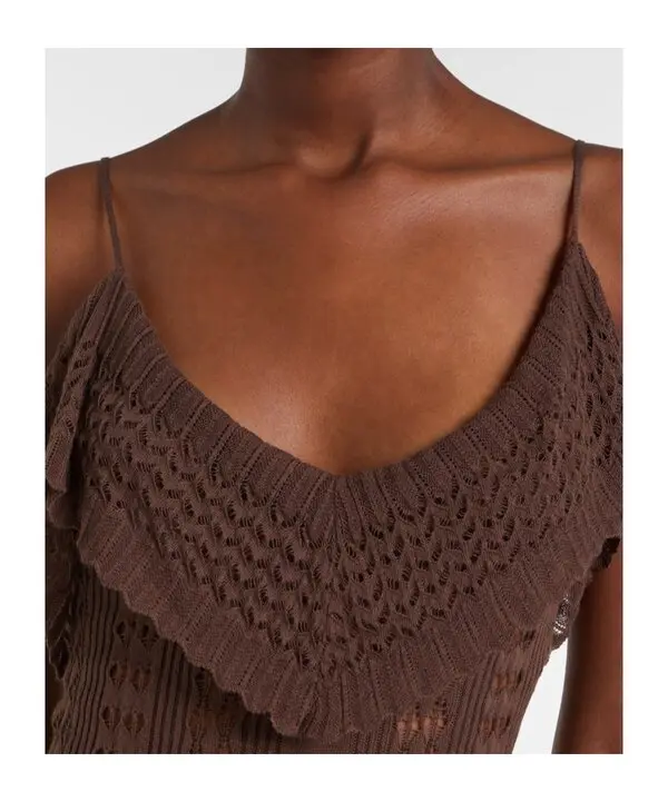 AYA MUSE Ruffled Cutout Dress