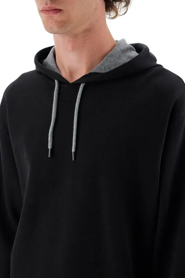 Brunello Cucinelli Long Sleeved Drawstring Hoodie