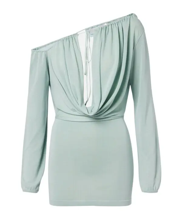AYA MUSE Sola Asymmetric Draped Minidress