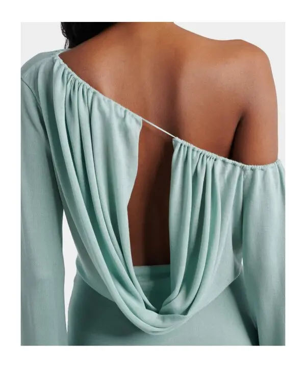 AYA MUSE Sola Asymmetric Draped Minidress