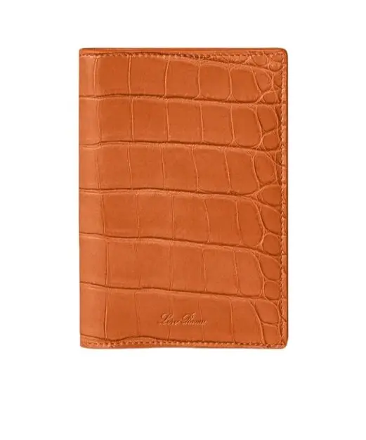 Loro Piana Passport Card Holder - Warm Tan
