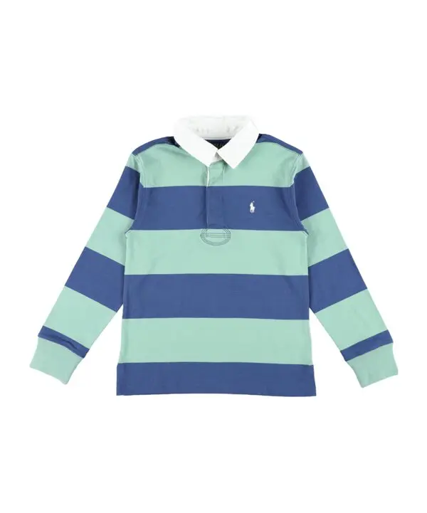 Polo Ralph Lauren Striped Long Sleeve Rugby Shirt - Green
