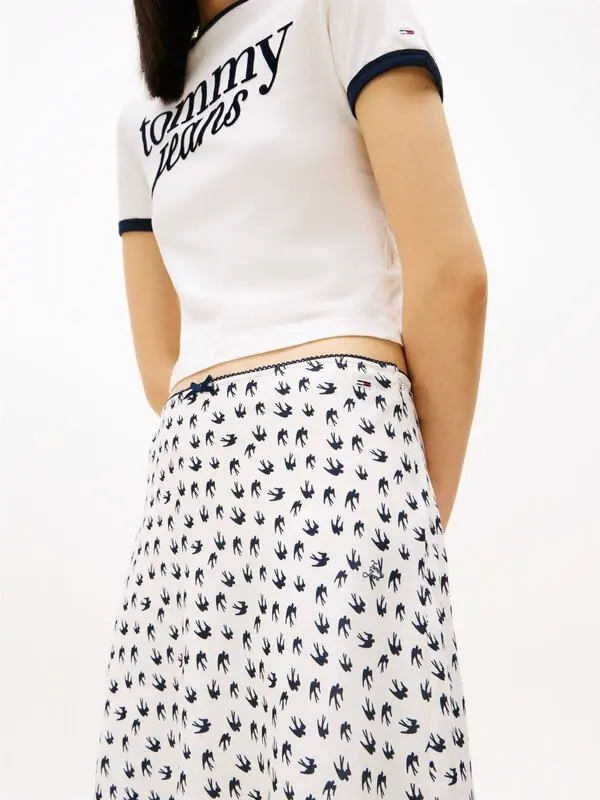 Tommy Hilfiger Trim Midi Skirt