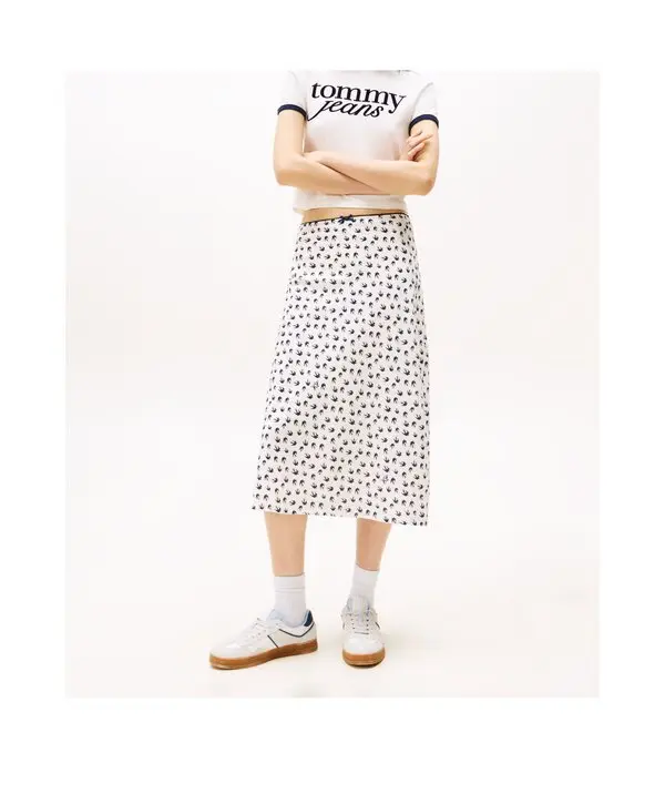 Tommy Hilfiger Trim Midi Skirt