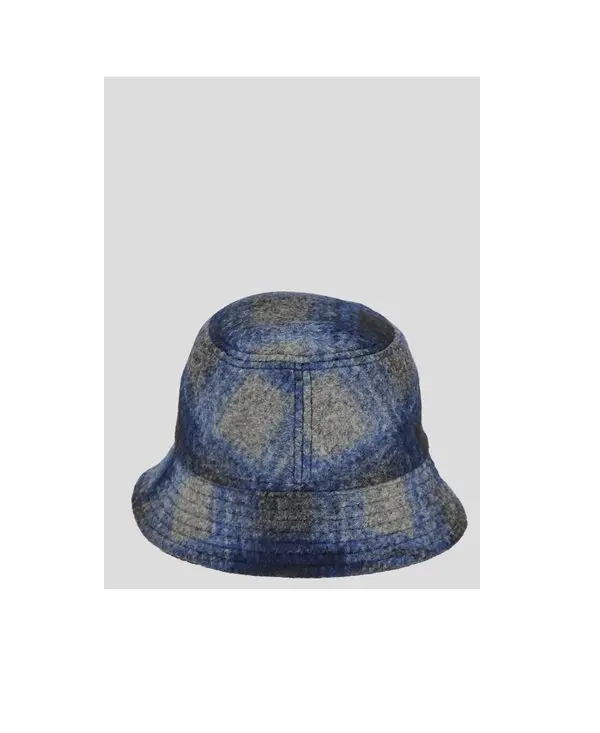 Isabel Marant Étoile Logo Embroidered Checked Bucked Hat