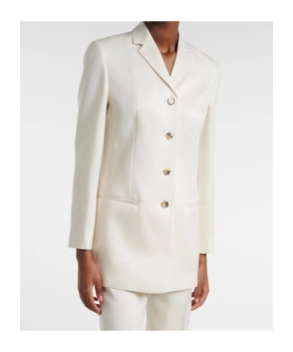 Calvin Klein Adrian Wool And Silk Blazer