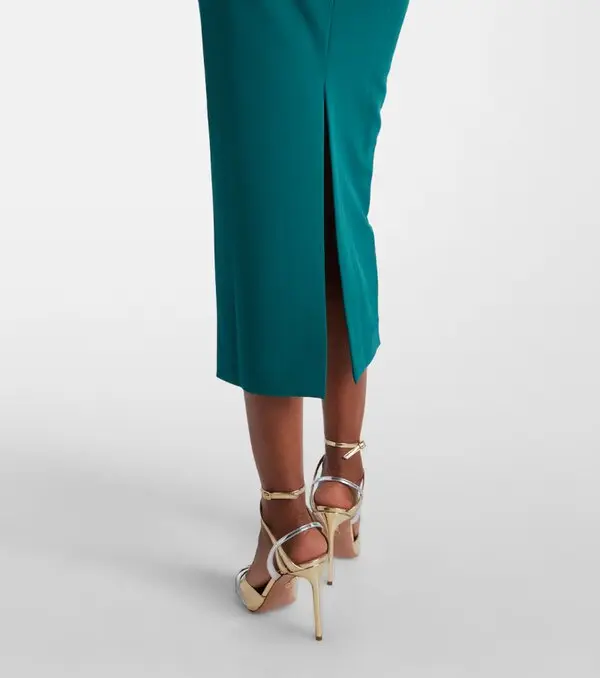 Roland Mouret Belted Midi Dress - Dark Green