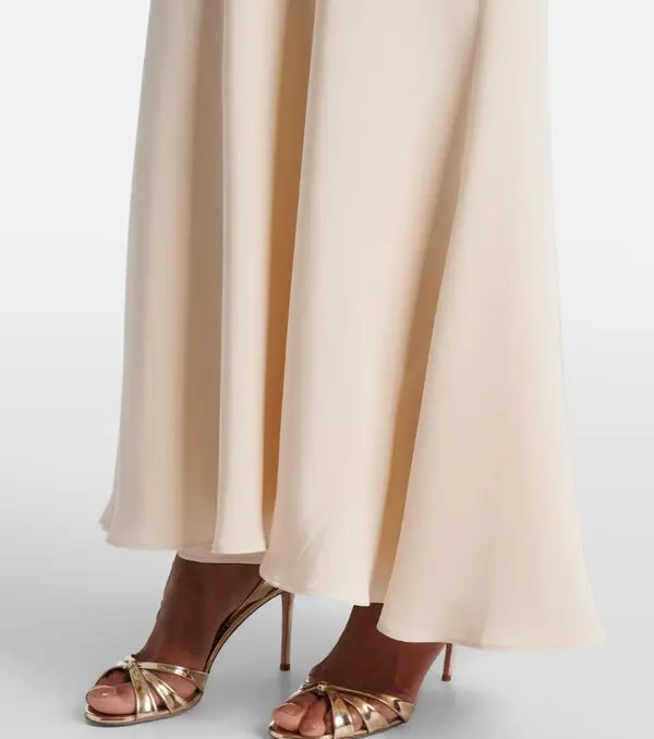 Roland Mouret Embellished Halterneck Silk Gown