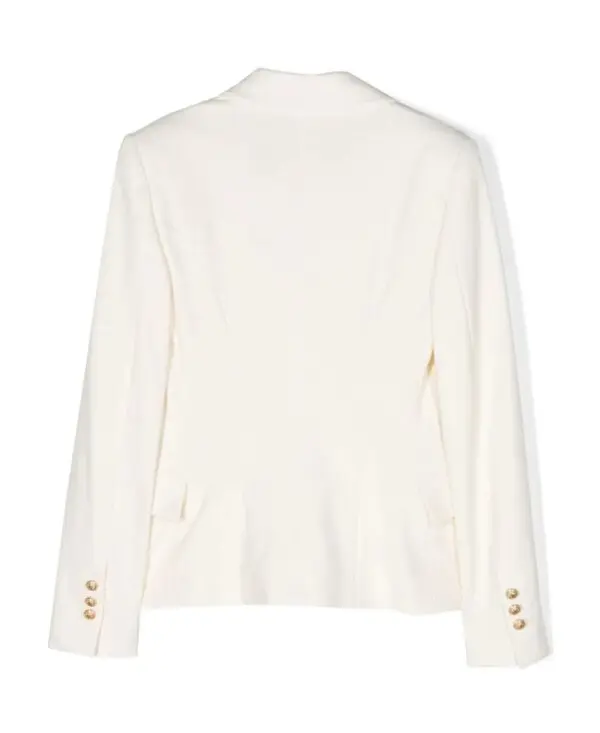 Balmain Embossed-button Double-breasted Blazer
