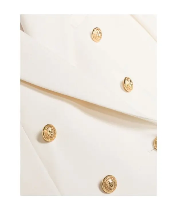 Balmain Embossed-button Double-breasted Blazer