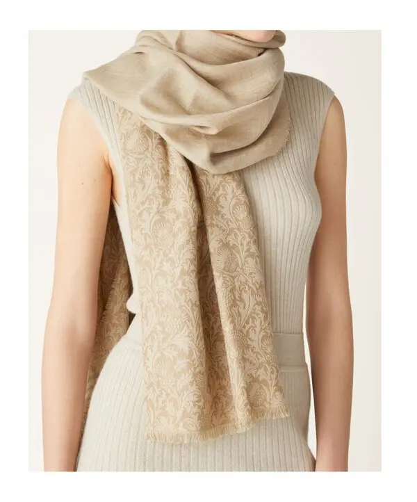 Loro Piana Printed Scarf - Light Biscuit/sand