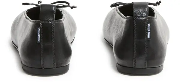 Miu Miu Leather Ballet Flats