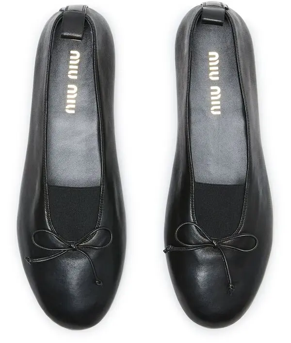 Miu Miu Leather Ballet Flats