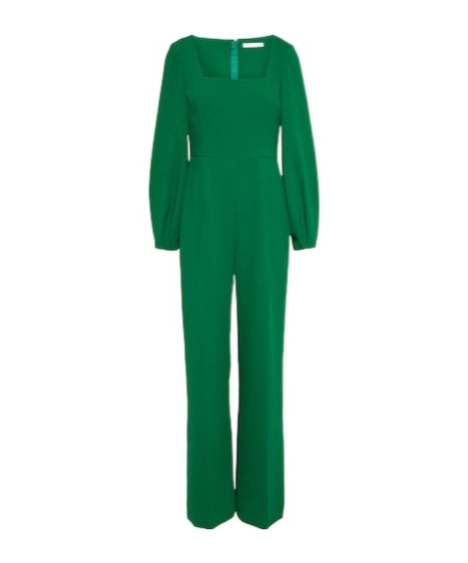 EMILIA WICKSTEAD Pattie Crêpe Jumpsuit - Green
