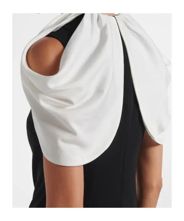 Roland Mouret Embellished Cape Effect Gown
