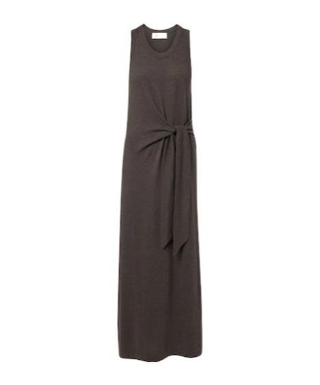LISA YANG Angeline Cotton And Cashmere Maxi Dress - Black
