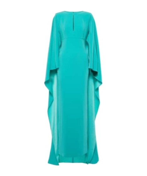 Roland Mouret Cutout Crêpe Satin Gown - Green