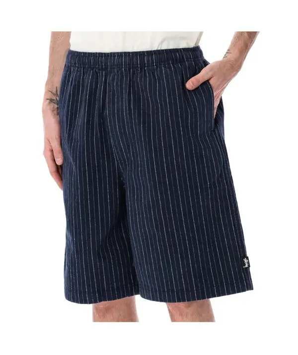 StÜssy Striped Elastic Waist Shorts