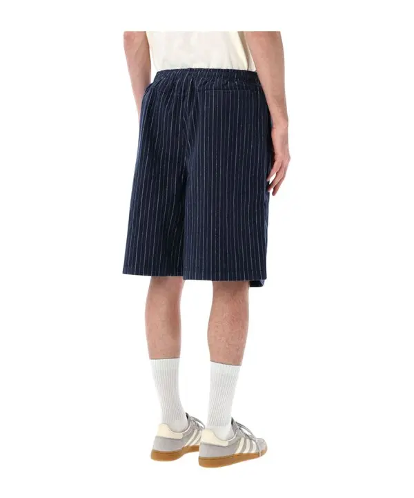 StÜssy Striped Elastic Waist Shorts
