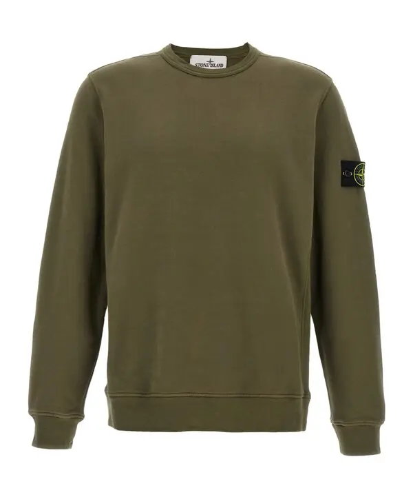 Stone Island Logo Patch Crewneck Sweatshirt