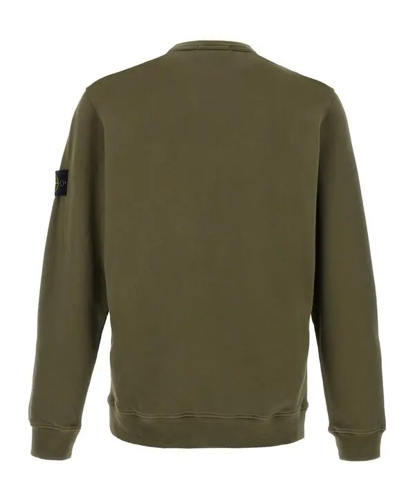 Stone Island Logo Patch Crewneck Sweatshirt