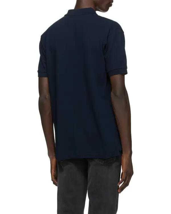 Play Comme Des Garcon Heart Patch Polo Shirt