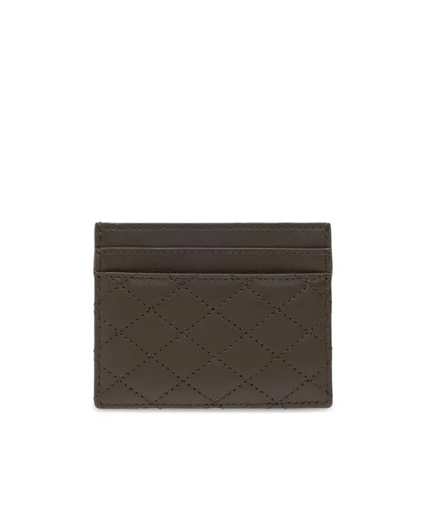 Saint Laurent Logo Plaque Quilted Cardholder