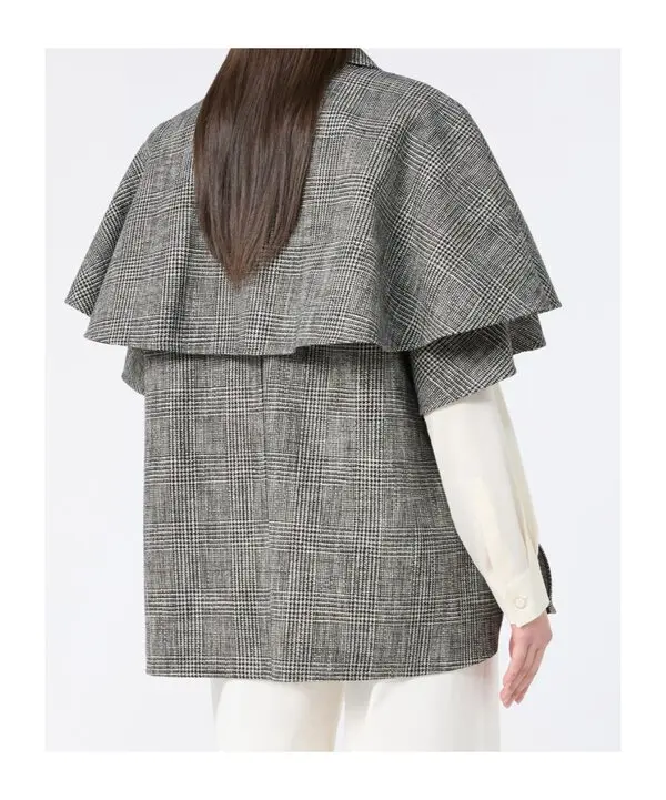 Max Mara Short Cape With Belted Waist