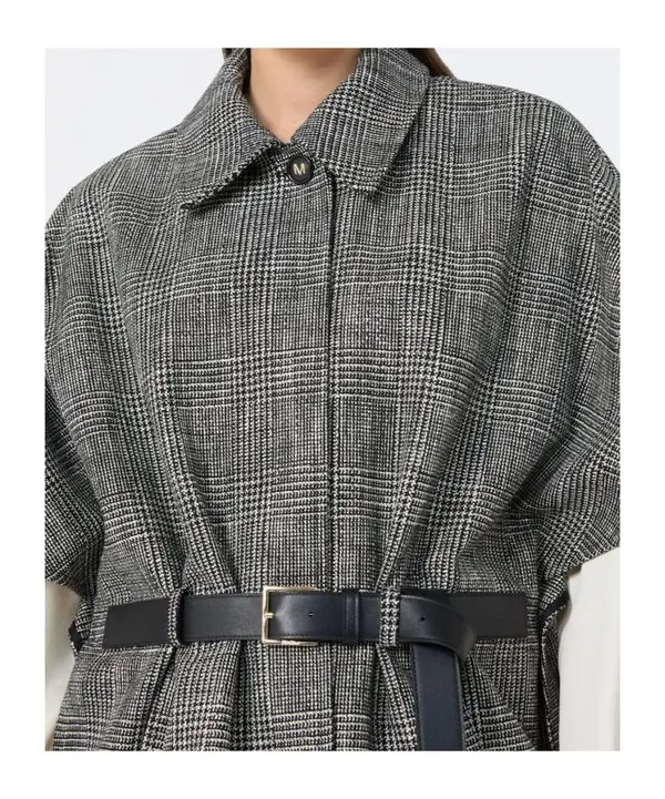 Max Mara Short Cape With Belted Waist