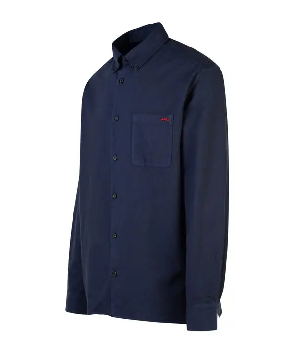A.p.c. Buttoned Long-sleeved Shirt
