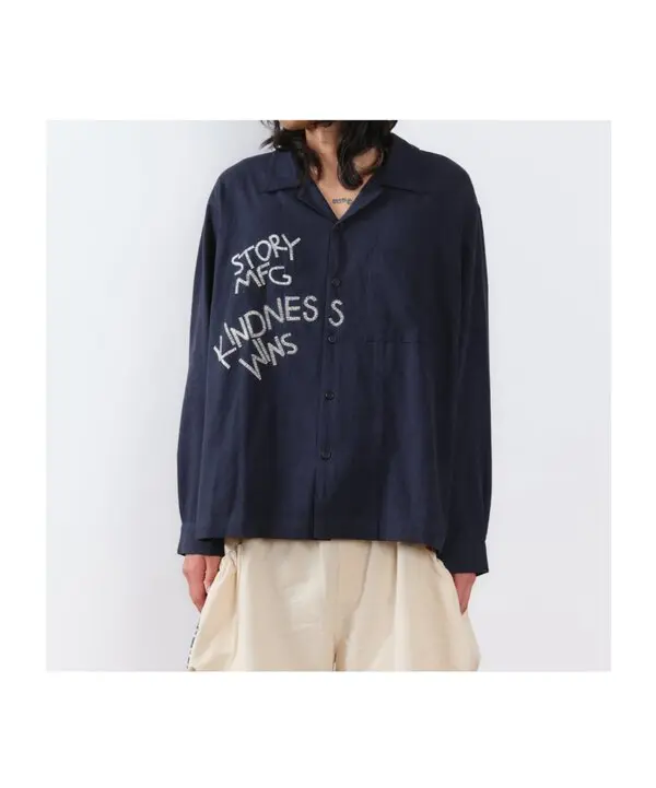 STORY MFG. Kindness Wins Embroidered Shirt