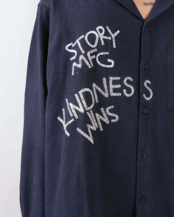STORY MFG. Kindness Wins Embroidered Shirt