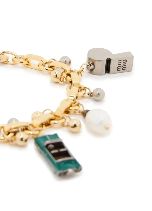 Miu Miu Multicolor Jewelled Bracelet