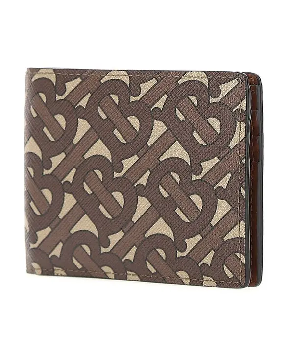 Burberry Monogram Print Bifold Wallet