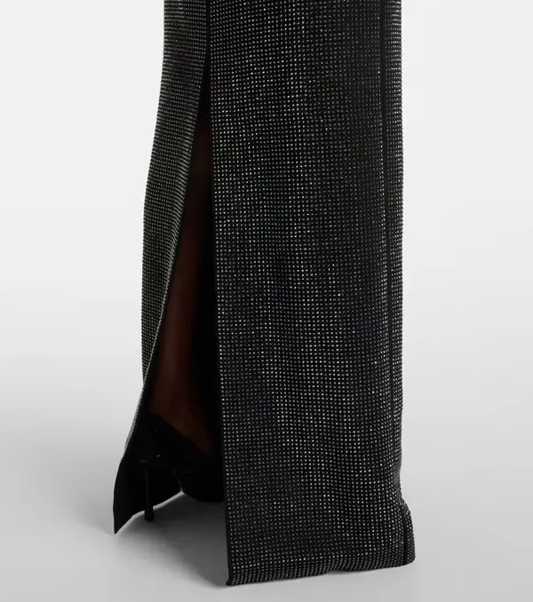 Roland Mouret Crystal-embellished Off-shoulder Gown