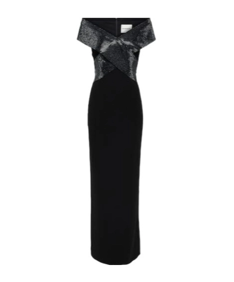Roland Mouret Off Shoulder Dress - Black