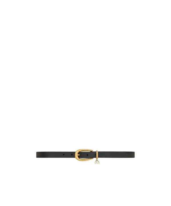 Saint Laurent Cassandre Belt - Black
