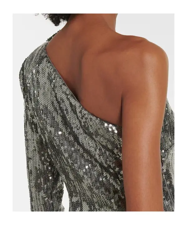 Roland Mouret Floral-appliqué Sequined Gown