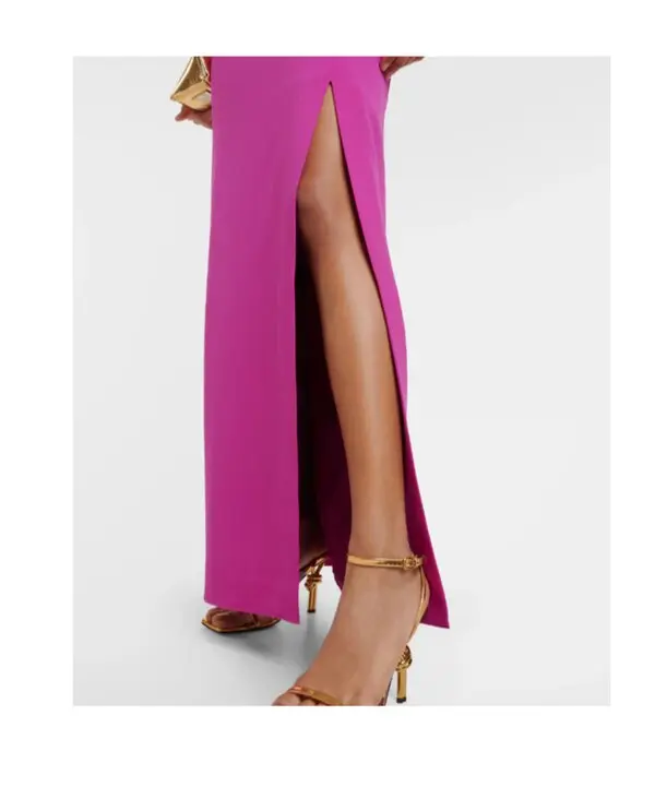 Roland Mouret One-shoulder Maxi Dress With Side Slits
