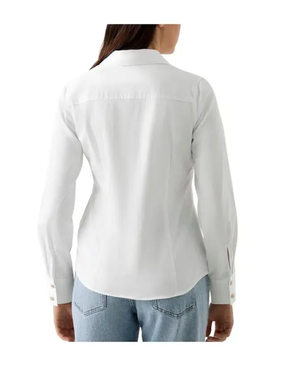 Guess Long-sleeved Shirt With Pointed Collar
