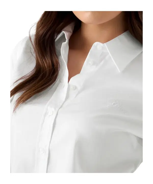 Guess Long-sleeved Shirt With Pointed Collar