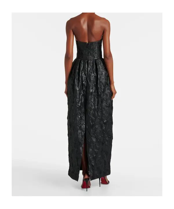 Simkhai Strapless Jacquard Maxi Dress