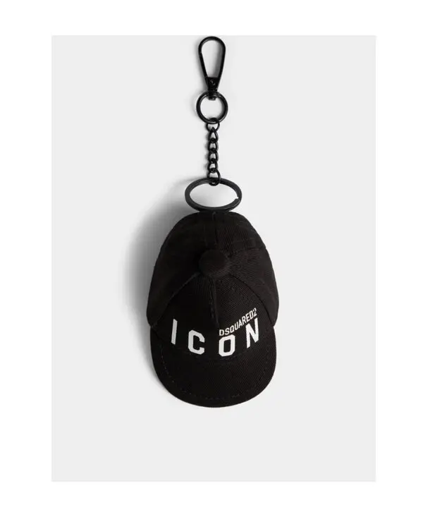 Dsquared2 Icon Logo-printed Baseball Cap Charm Keychain