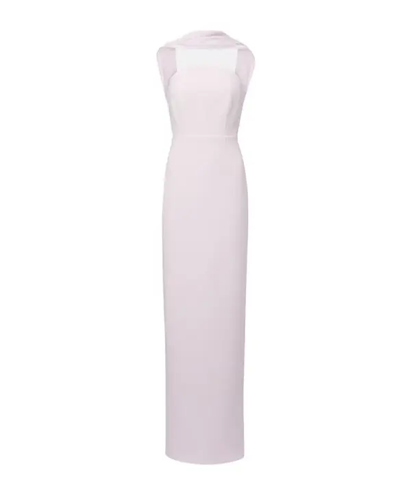 Roland Mouret Cady Maxi Gown With Open Back