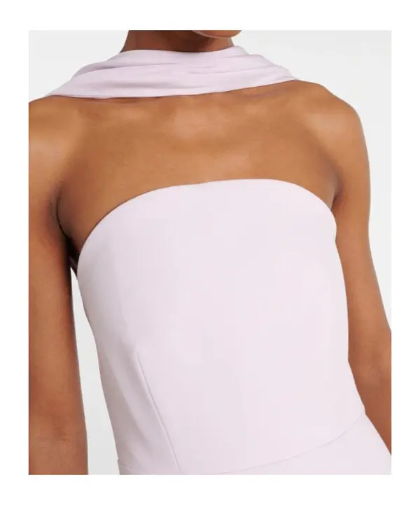 Roland Mouret Cady Maxi Gown With Open Back