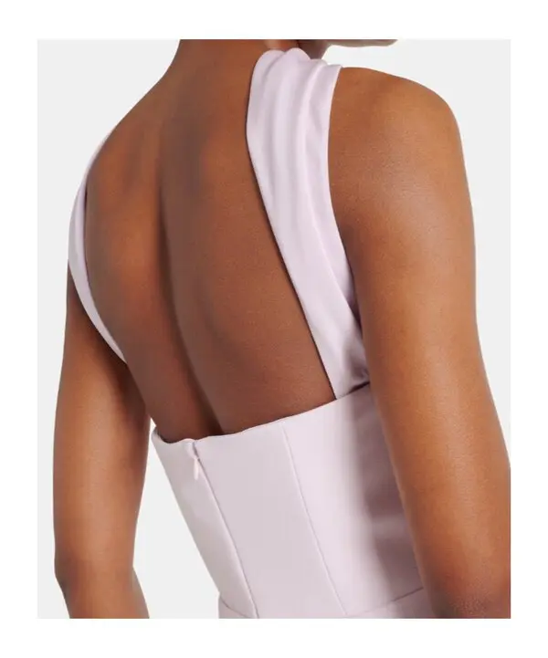 Roland Mouret Cady Maxi Gown With Open Back