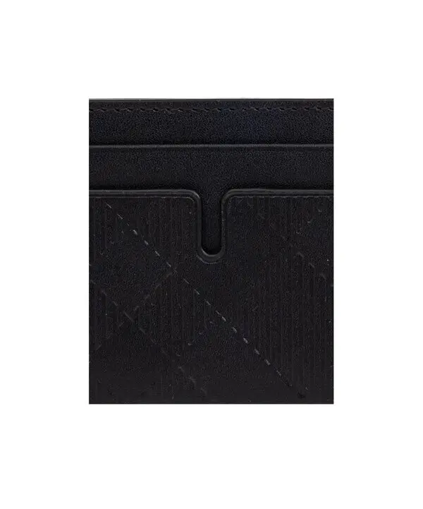 Burberry Check-embossed Open Top Cardholder