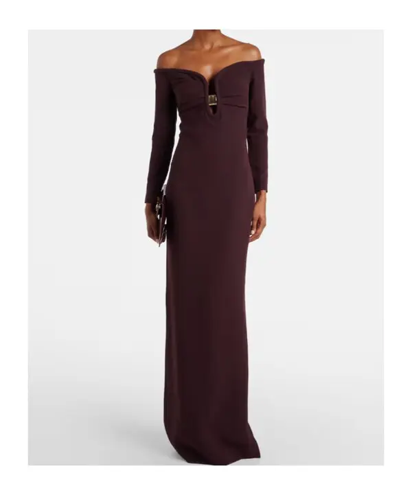 Roland Mouret Embellished Cady Gown
