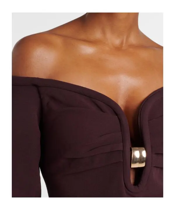Roland Mouret Embellished Cady Gown